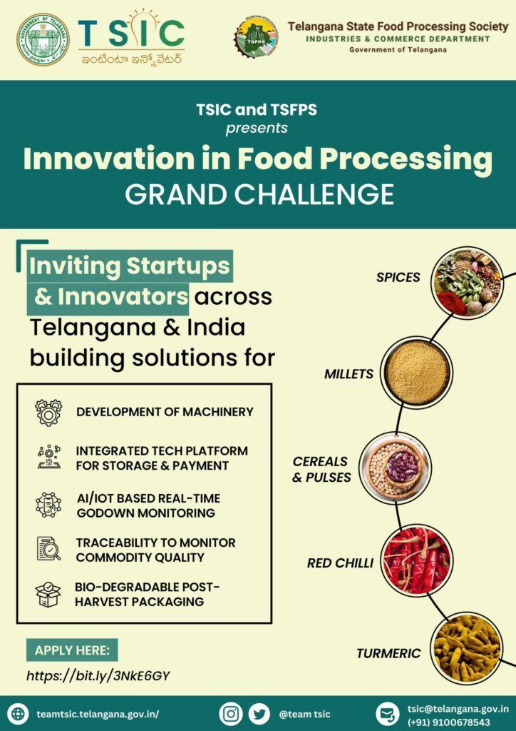 Grand Challenge for 'Innovation in Food Processing' Launched for ...